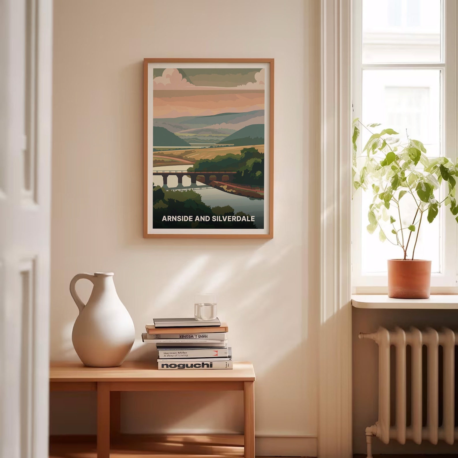 Vintage-style Morecambe Bay Travel Poster Arnside, Silverdale AONB ...