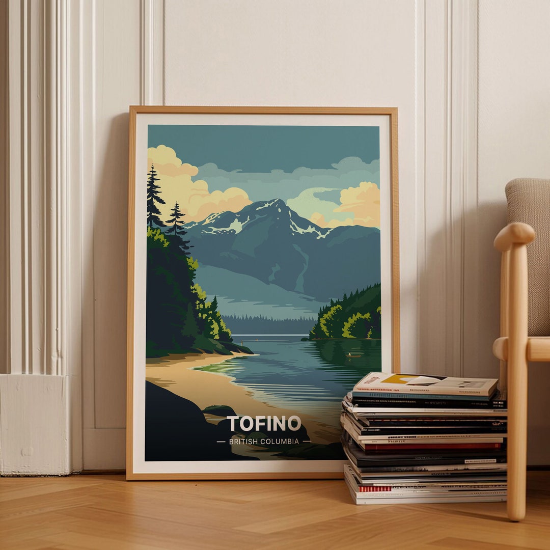 Tofino Canada Travel Poster, Traditional Style Wall Art, C20-1692 - Etsy