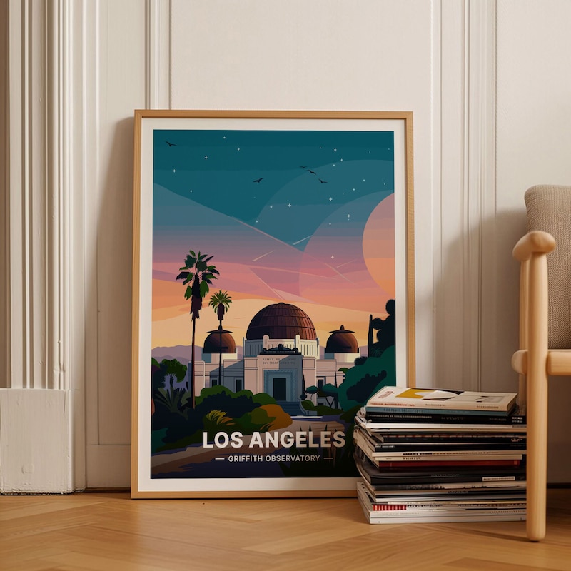 Griffith Observatory Poster - Etsy