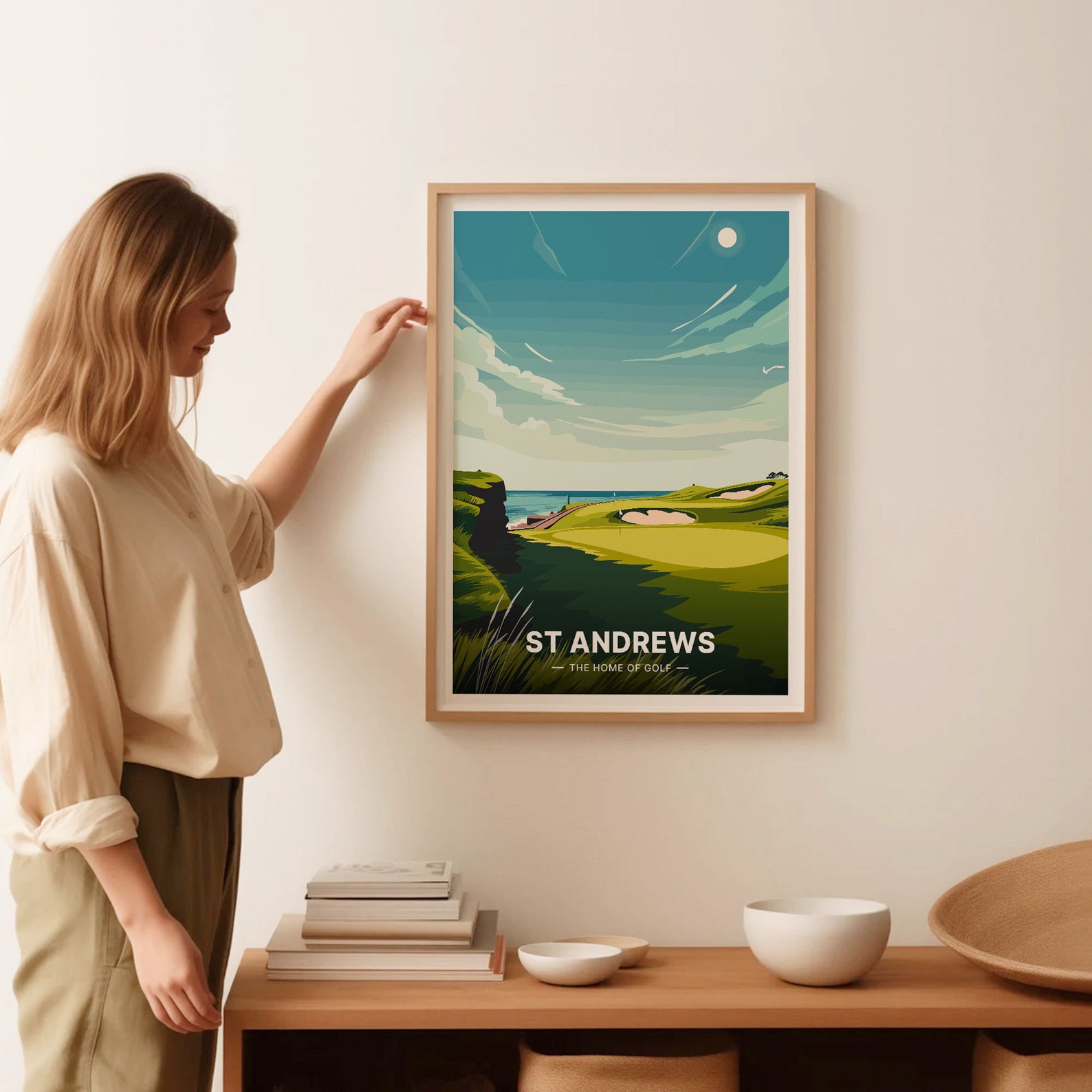 St Andrews Golf Course Travel Poster, Scotland Art Print, C20-666 - Etsy