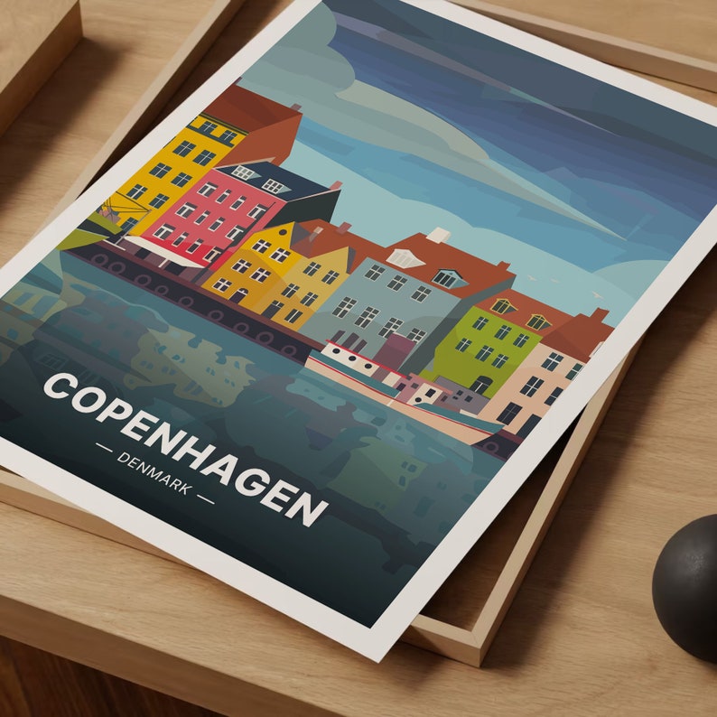 Copenhagen Nyhavn Canal Poster, Denmark Travel Print, C20-1561 - Etsy