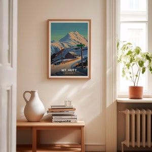 Mt Hutt Ski Resort Poster, Vintage New Zealand Travel Art, C20-1587 - Etsy