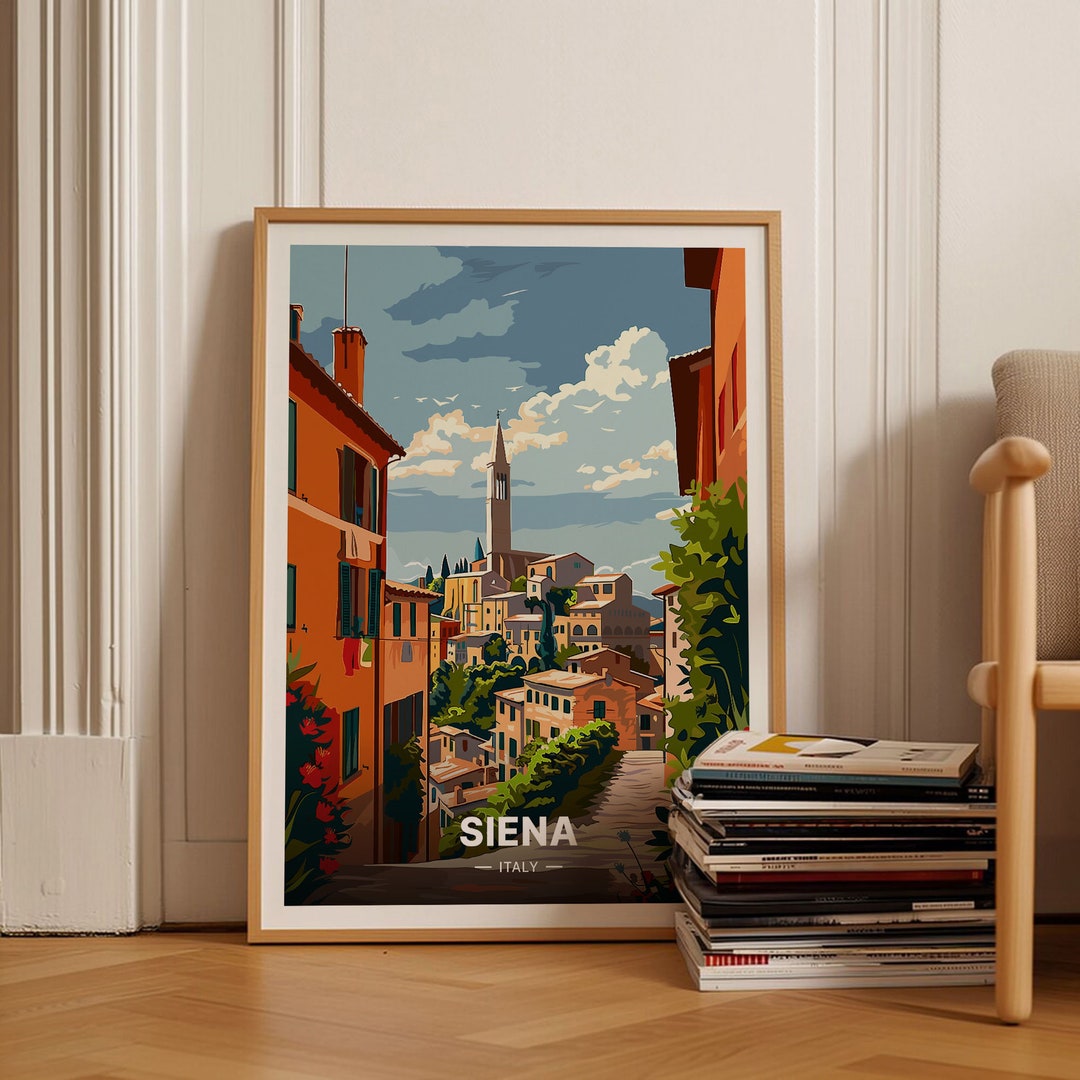 Siena Italy Travel Poster, Classic Wall Art, Ideal for Home Decor ...