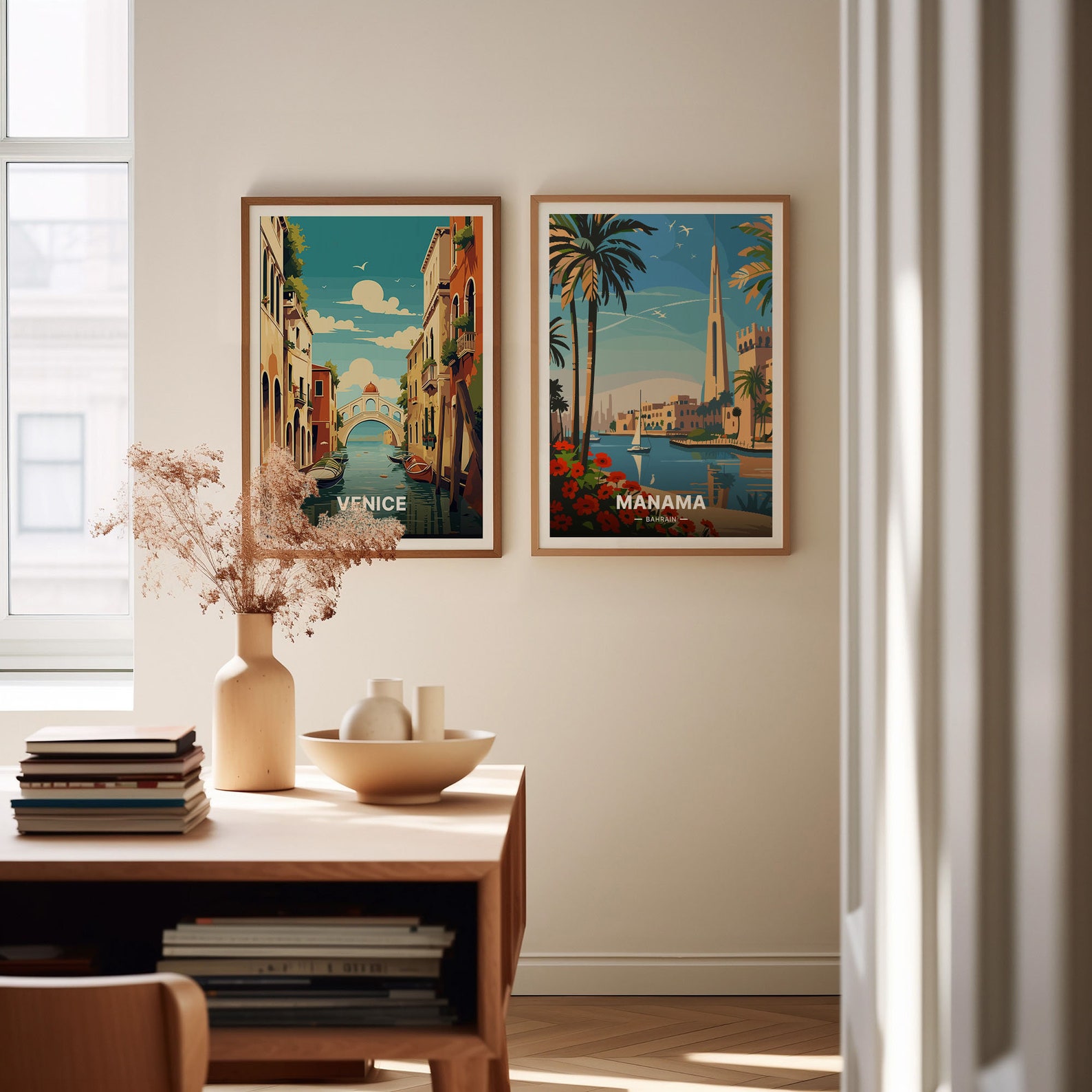 Manama Bahrain Cityscape Poster, Travel Wall Art, C20-676 - Etsy