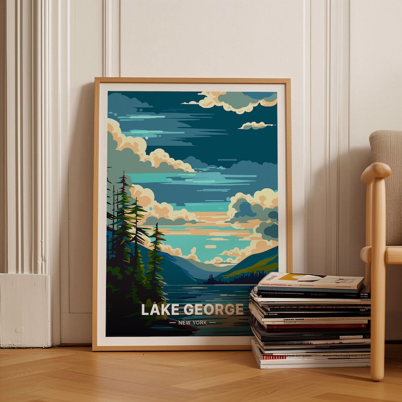 Lake Georges Landscape - Etsy UK