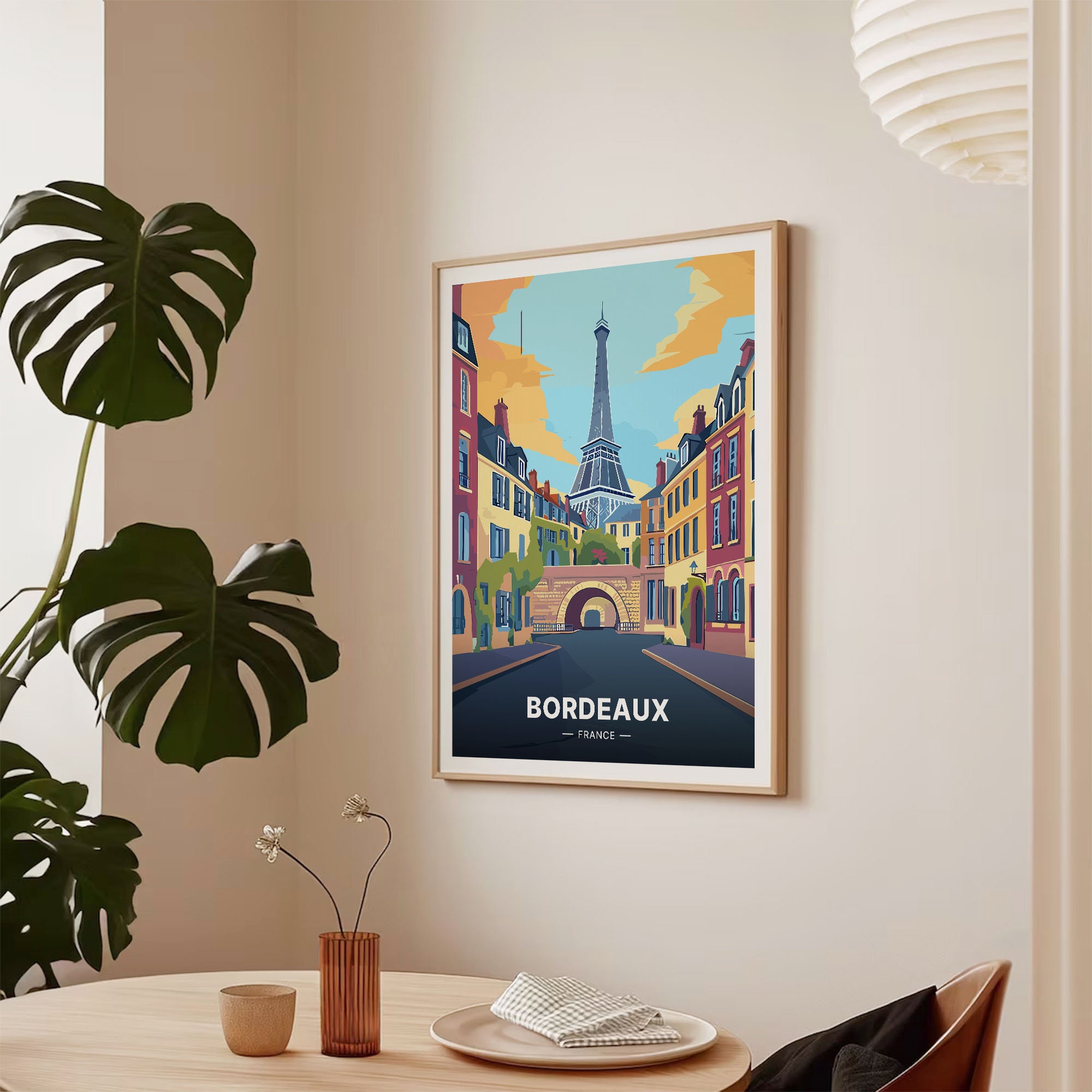 Bordeaux France Travel Poster, French Cityscape Wall Art, C20-590 - Etsy