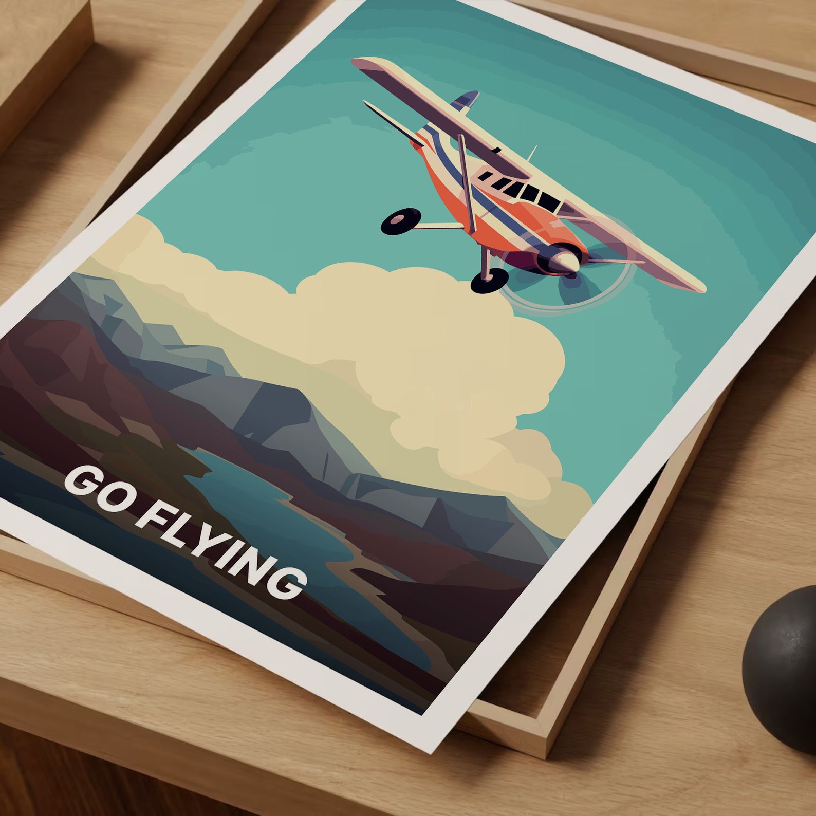 Cessna Skyhawk Aviation Poster, Vintage Airplane Art for Pilots ...