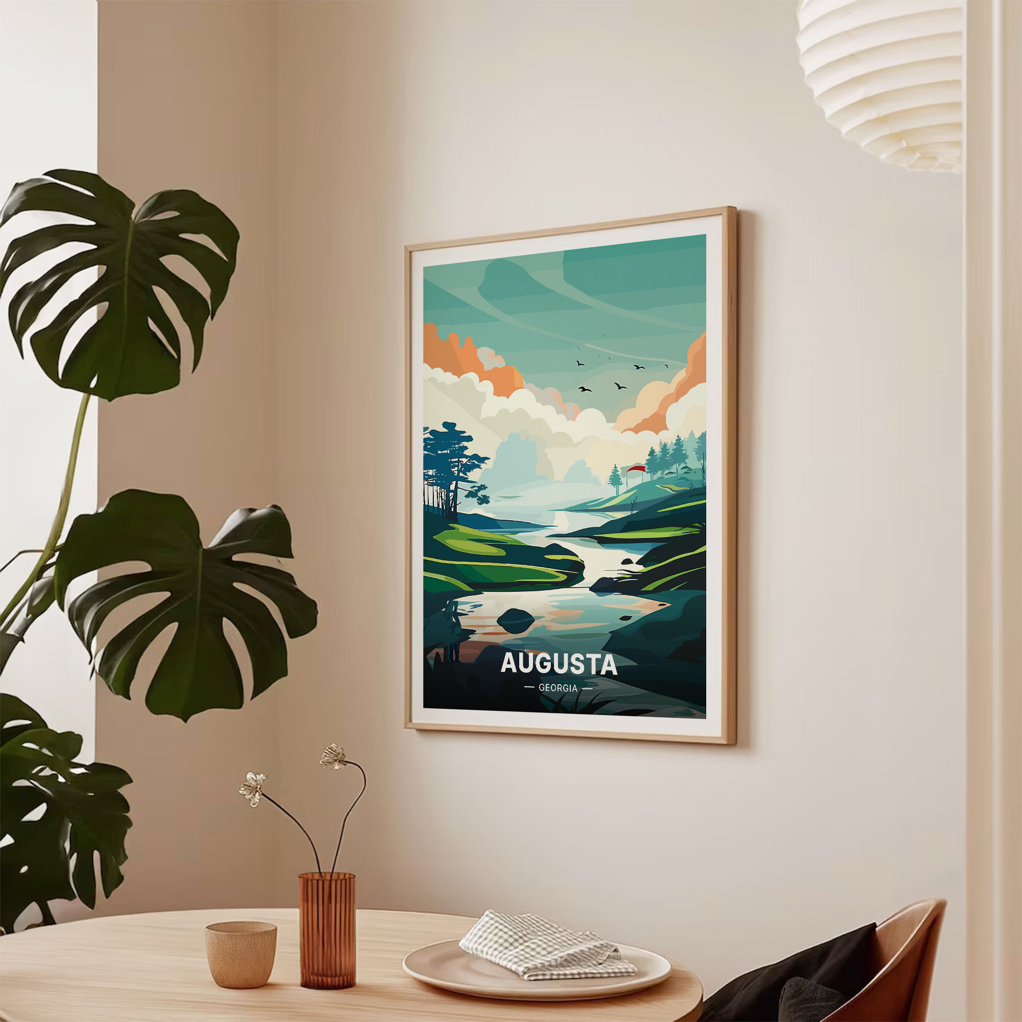 Augusta National Golf Club Poster, Georgia Travel Art, Golf Course Wall ...