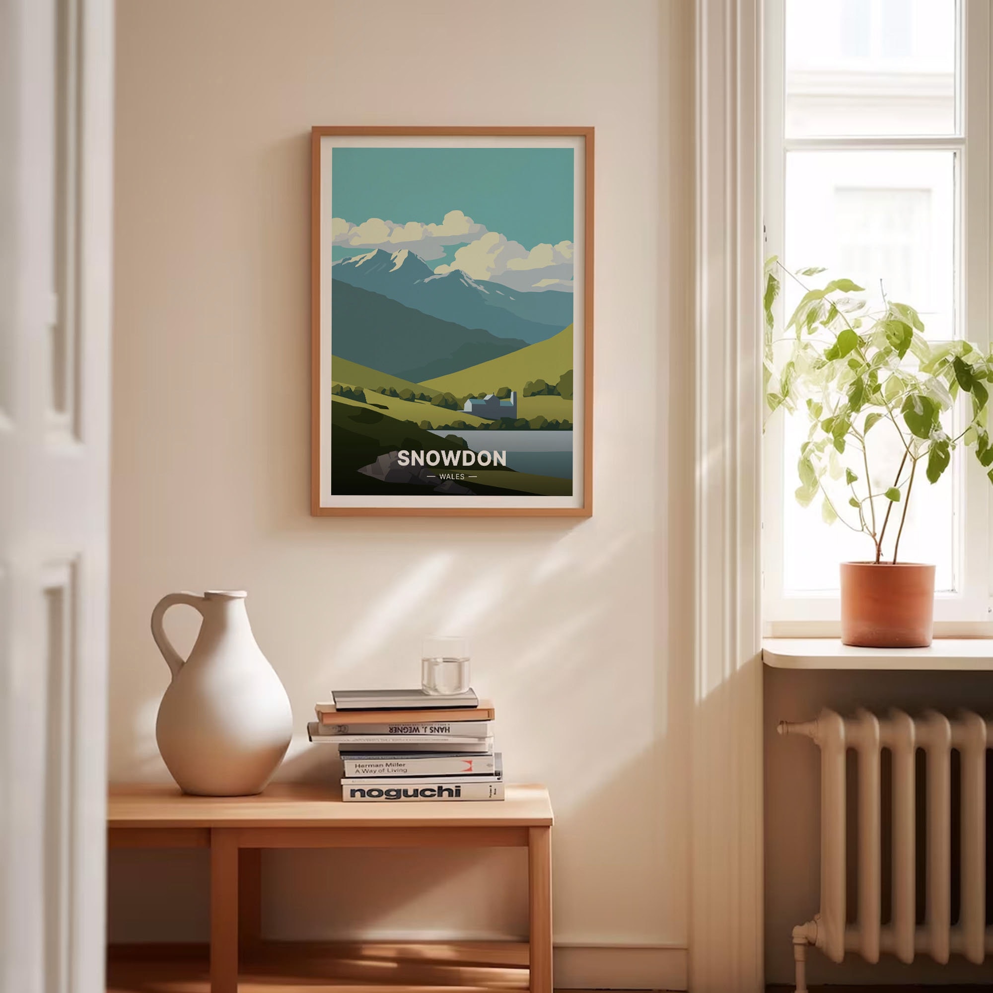 Mount Snowdon Poster, Wales Landscape & Snowdonia Park, Welsh Travel ...