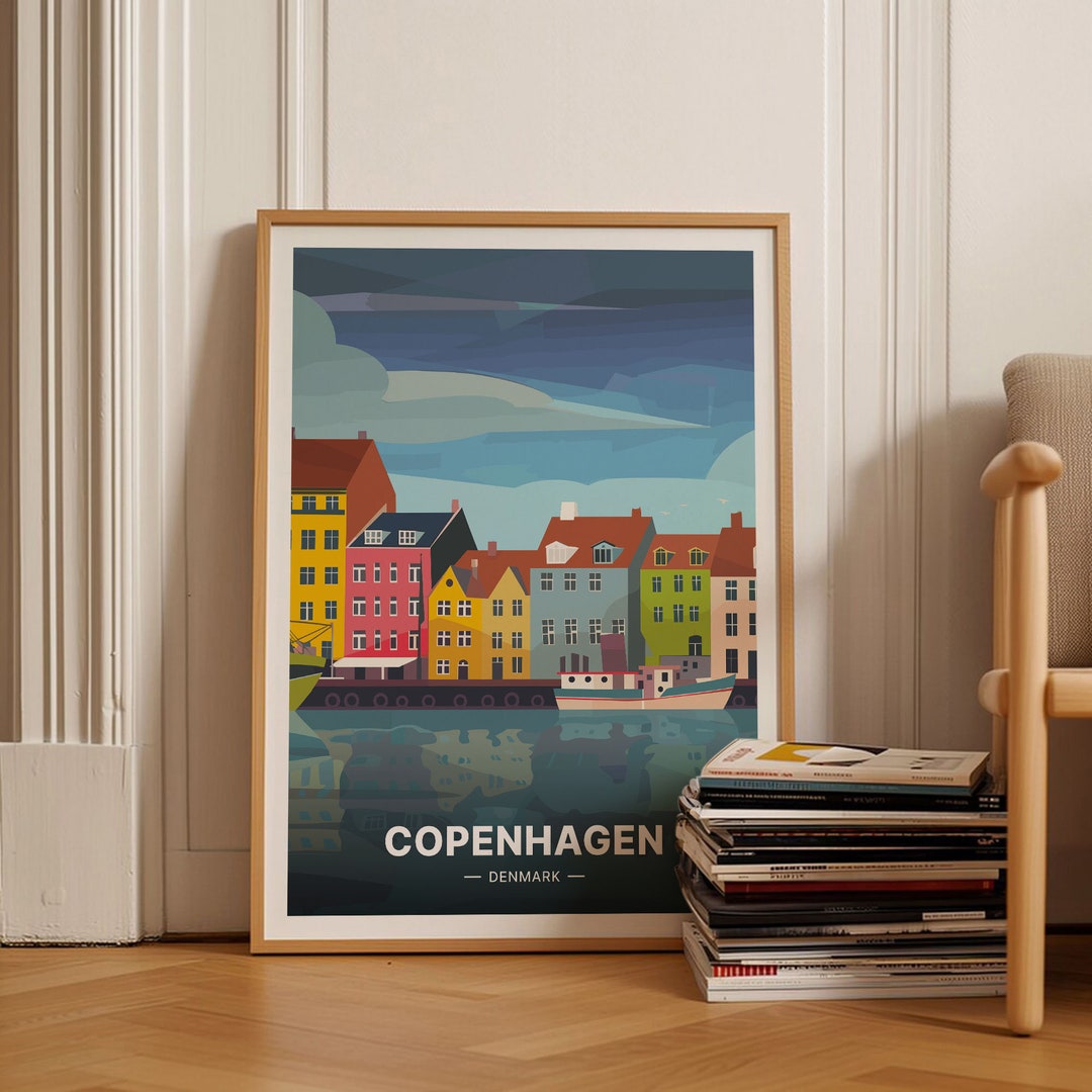 Copenhagen Nyhavn Canal Poster, Denmark Travel Print, C20-1561 - Etsy