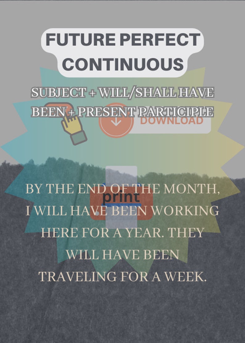 Tenses Printable Flashcards Tenses Flash Cards Educational Cards ...