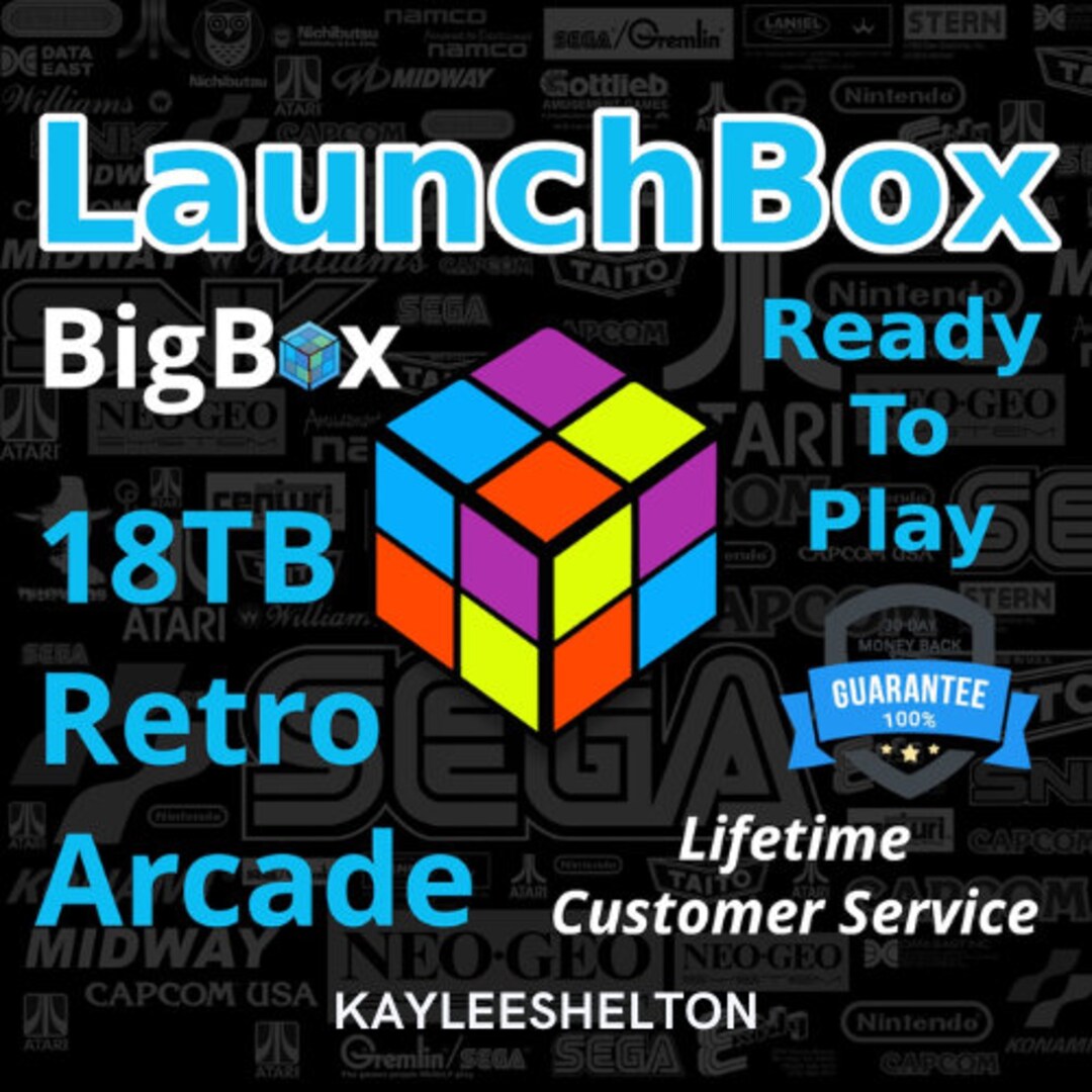 Launchbox/bigbox 18TB Game System for Windows Computer Includes Controller and Bigbox Lifetime ...