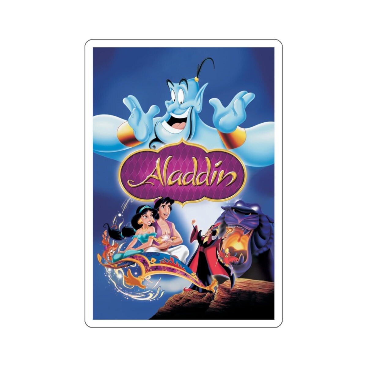 Aladdin Sticker Aladdin Genie Aladdin Artwork - Etsy