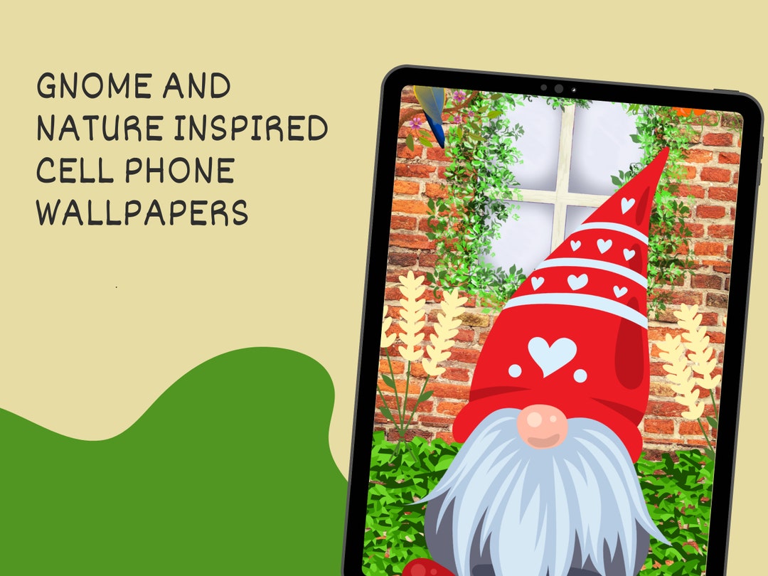 Gnome and Nature Inspired Cell Phone Wallpapers - Etsy