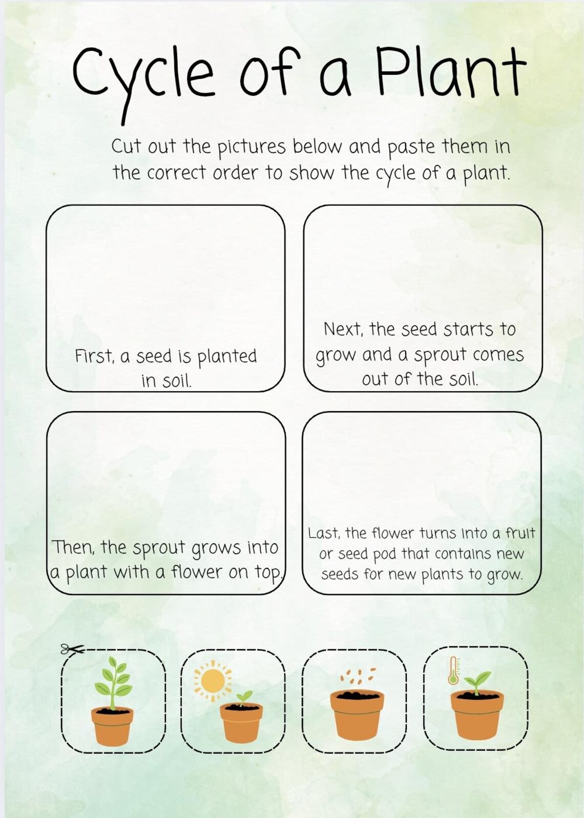 Printable Children's Spring Nature Hunt Worksheets - Fun Outdoor/indoor ...