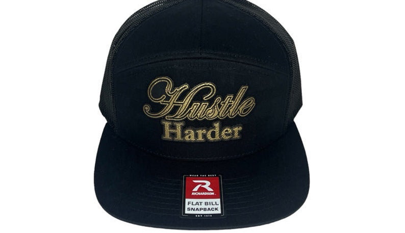 Hustle Harder - Richardson 168 Flat Bill - Etsy