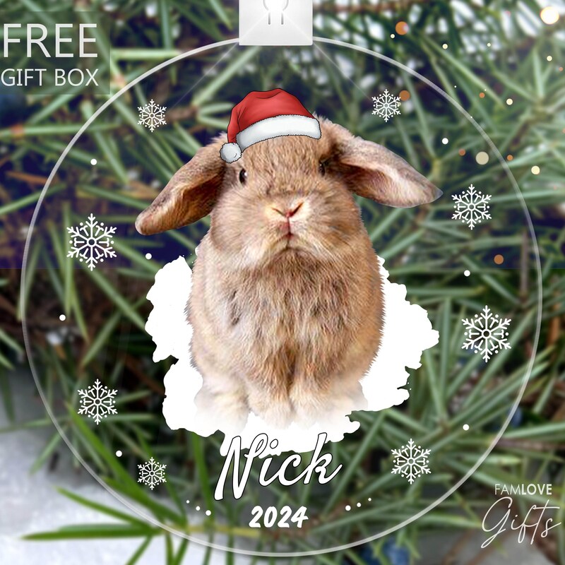 Rabbit Ornament - Etsy