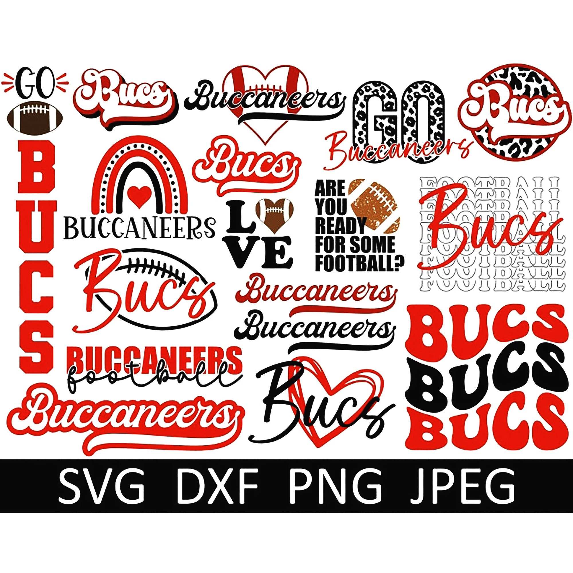 Buccaneers SVG Bundle, Bucs PNG Bundle, Digital Download, Cut File ...