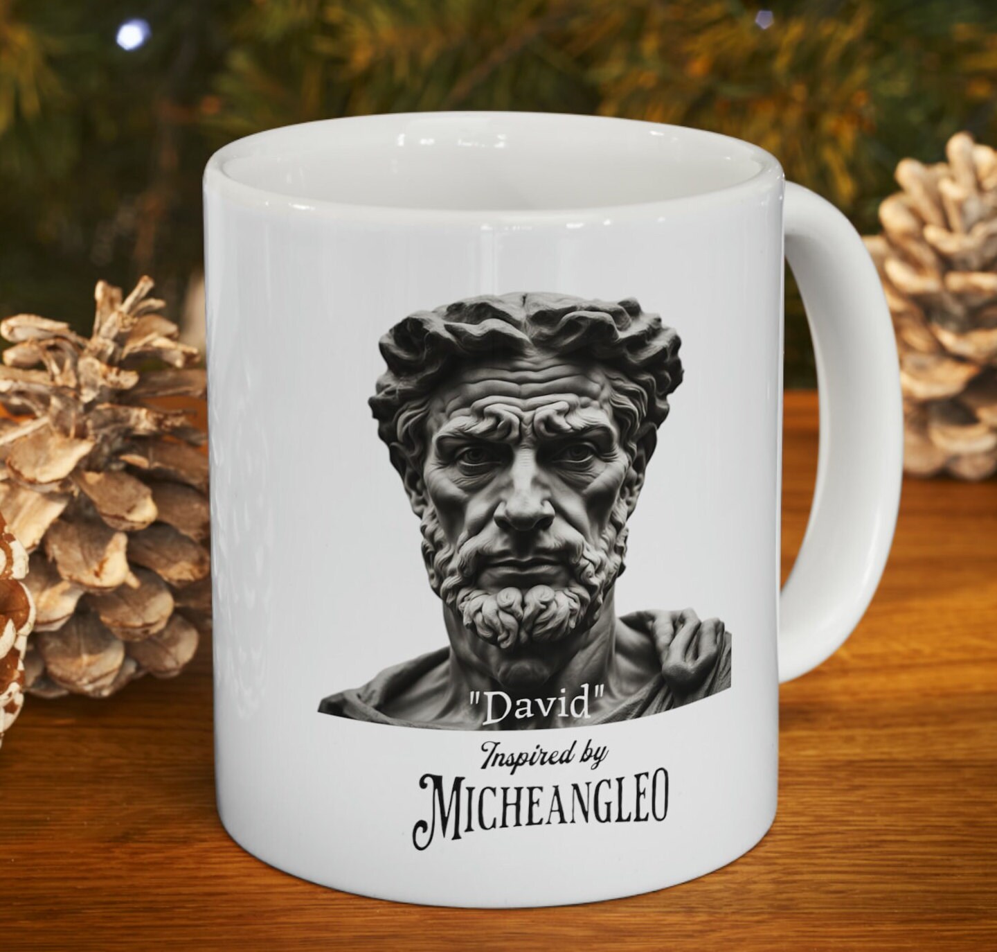 Michelangelo Art, david Inspired by Michelangelo, A Coffee Mug for the ...