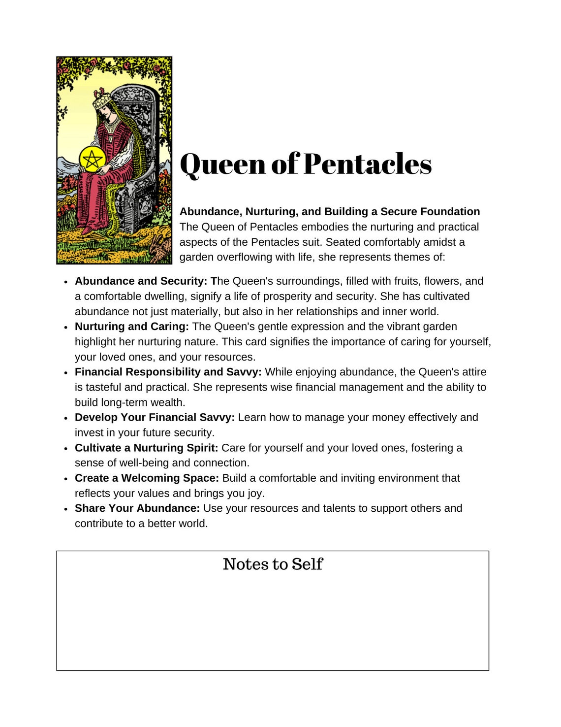 Tarot Journal - 25 Page Worksheets, Download and Print - Insights ...