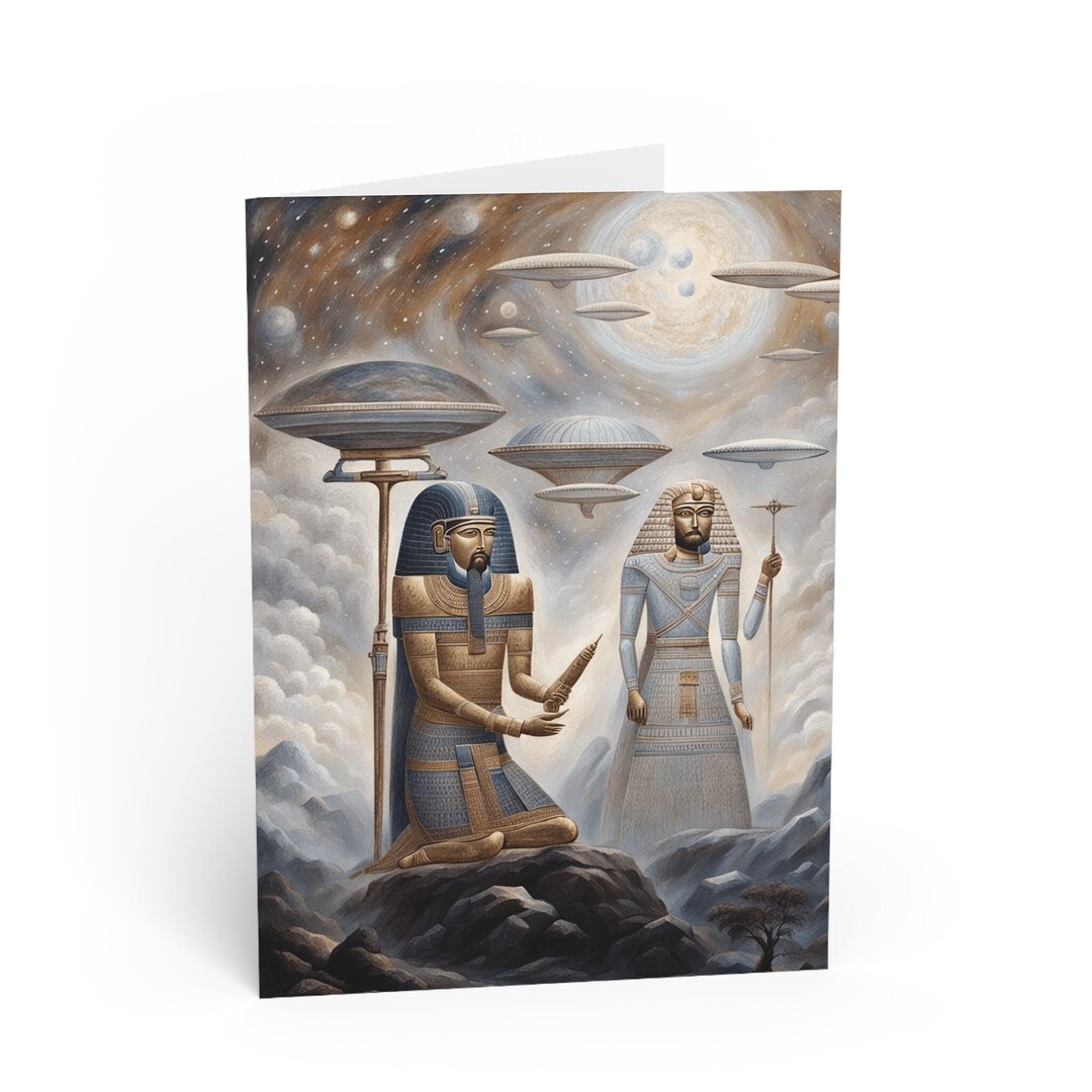UFO Greeting Card - "the Masters' Knew", Ufos & Religion, Spiritual ...