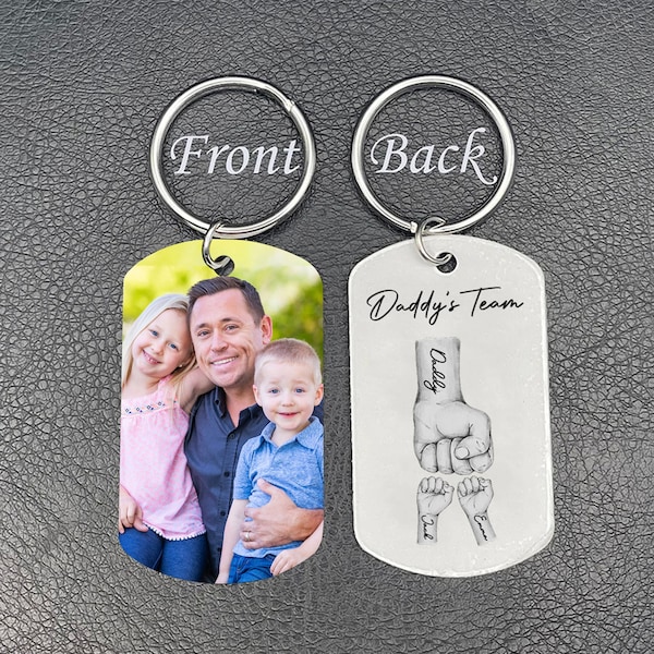 Father Keychain - Etsy