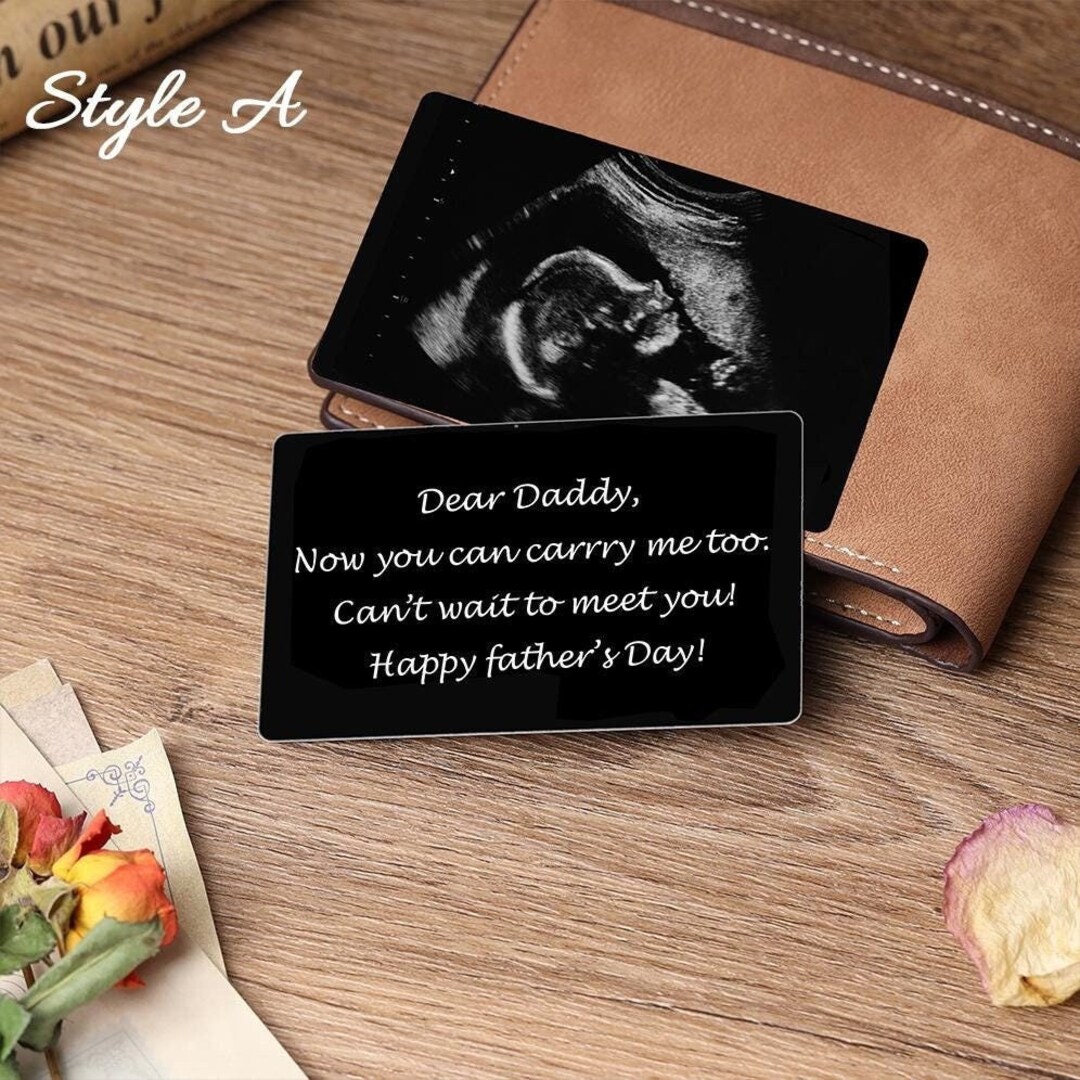 Custom Ultrasound Wallet Card for a 1st Time Dad, Can't Wait to Meet ...