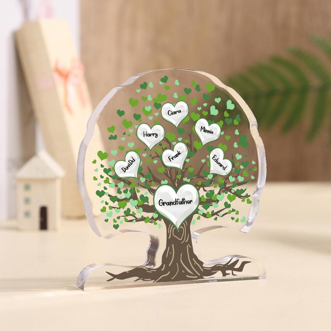 Tree of Life Names Acylic Block Mother's Day Gift, Family Keepsake ...