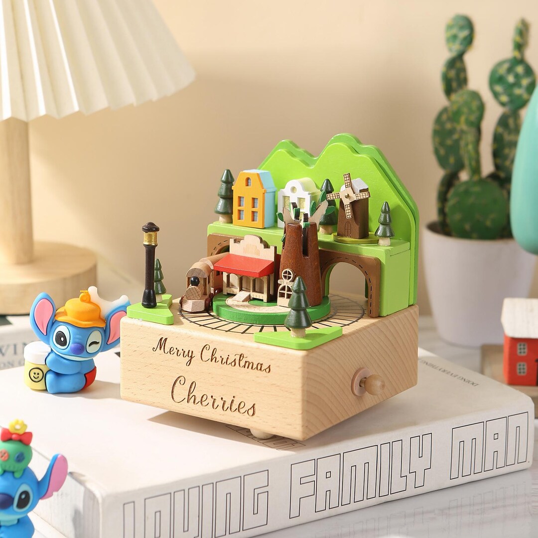 Personalized Carousels Music Box,engraved Name Music Box,musical Wooden ...