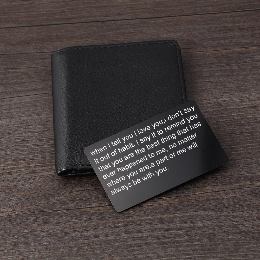 Custom Medical Wallet Insert, Medical ID Card, Stainless Steel Medical ...