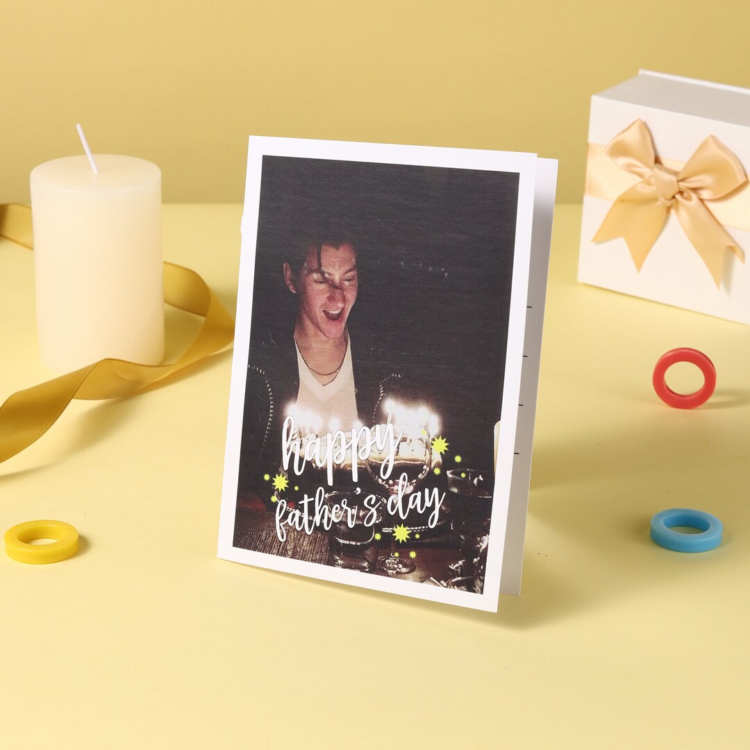 Custom Birthday Greeting Card With Photo and Text - Etsy