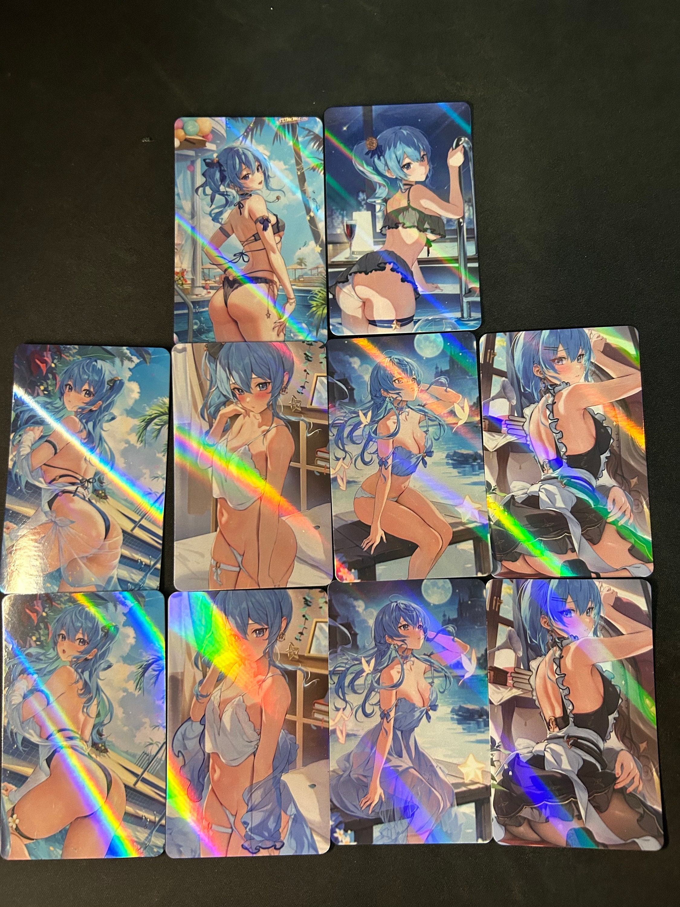 Hololive Suisei Enchanting Holographic Cards Sexy Swimsuit Student Iroha Custom Ecchi New Outfit ...
