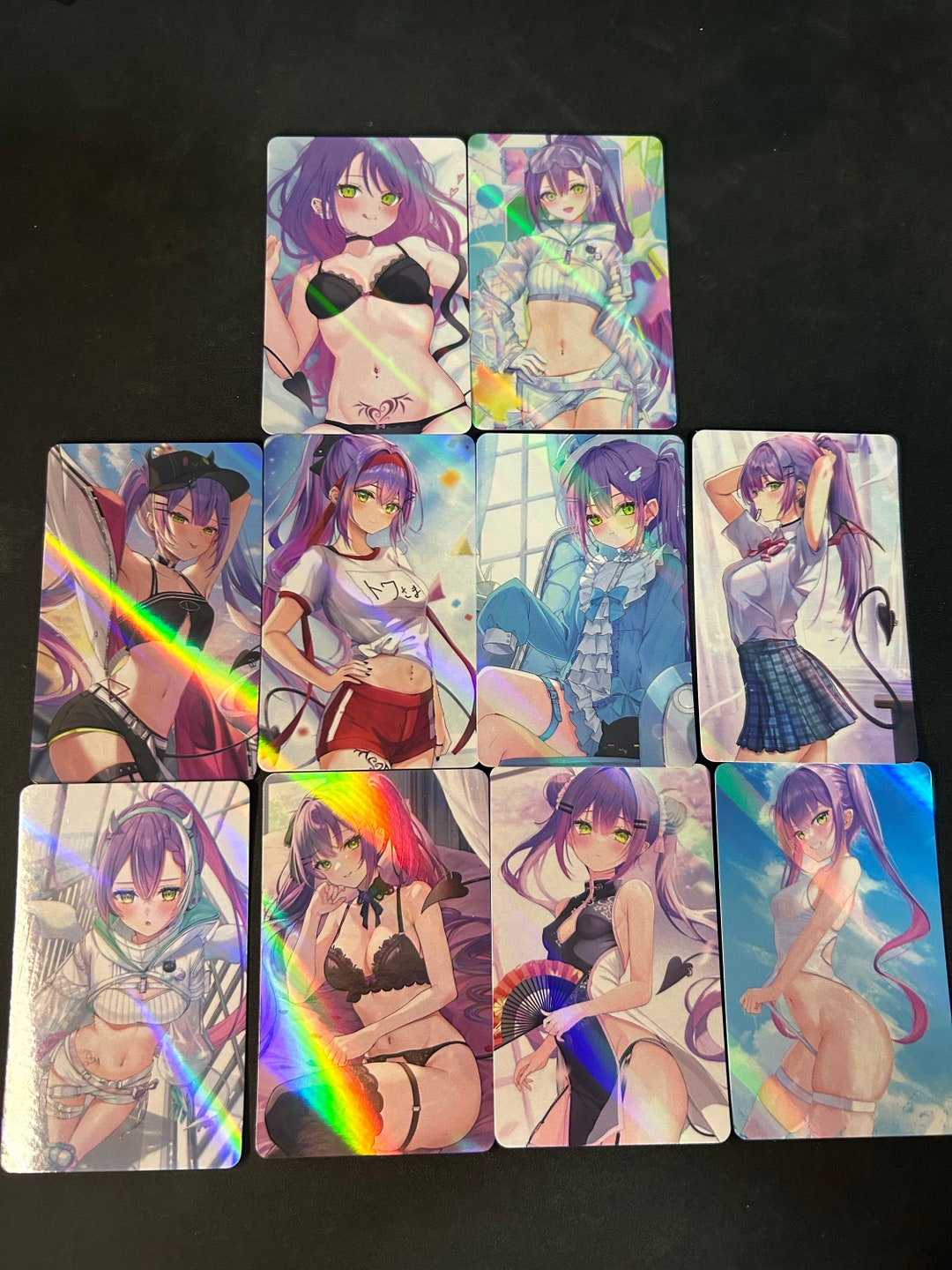 Hololive Towa Enchanting Holographic Cards Sexy Swimsuit Student Custom Cards Ecchi New Outfit ...
