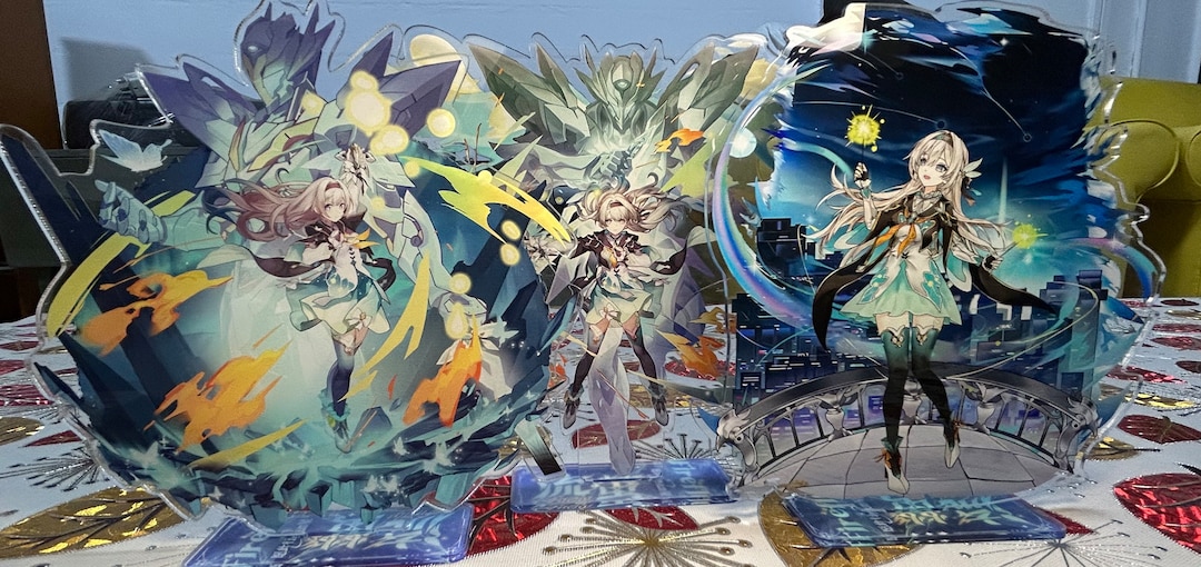 Honkai Star Rail Firefly Acrylic Stands Holographic Cards Firefly Sexy ...