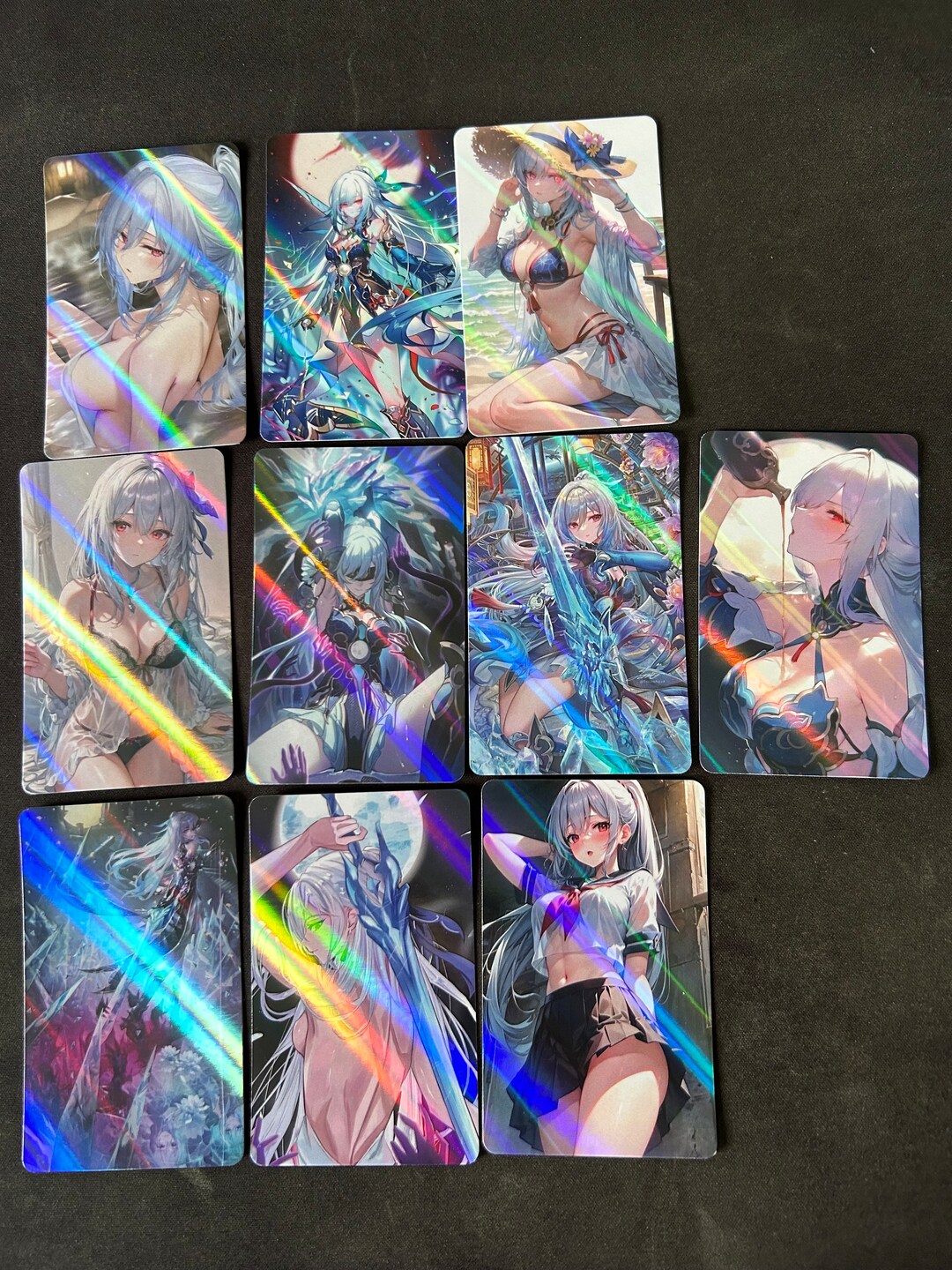 Honkai Star Rail Holographic Cards Jing Liu Sexy Swimsuit Bunnysuit Card Collectible Sleeved 10 ...
