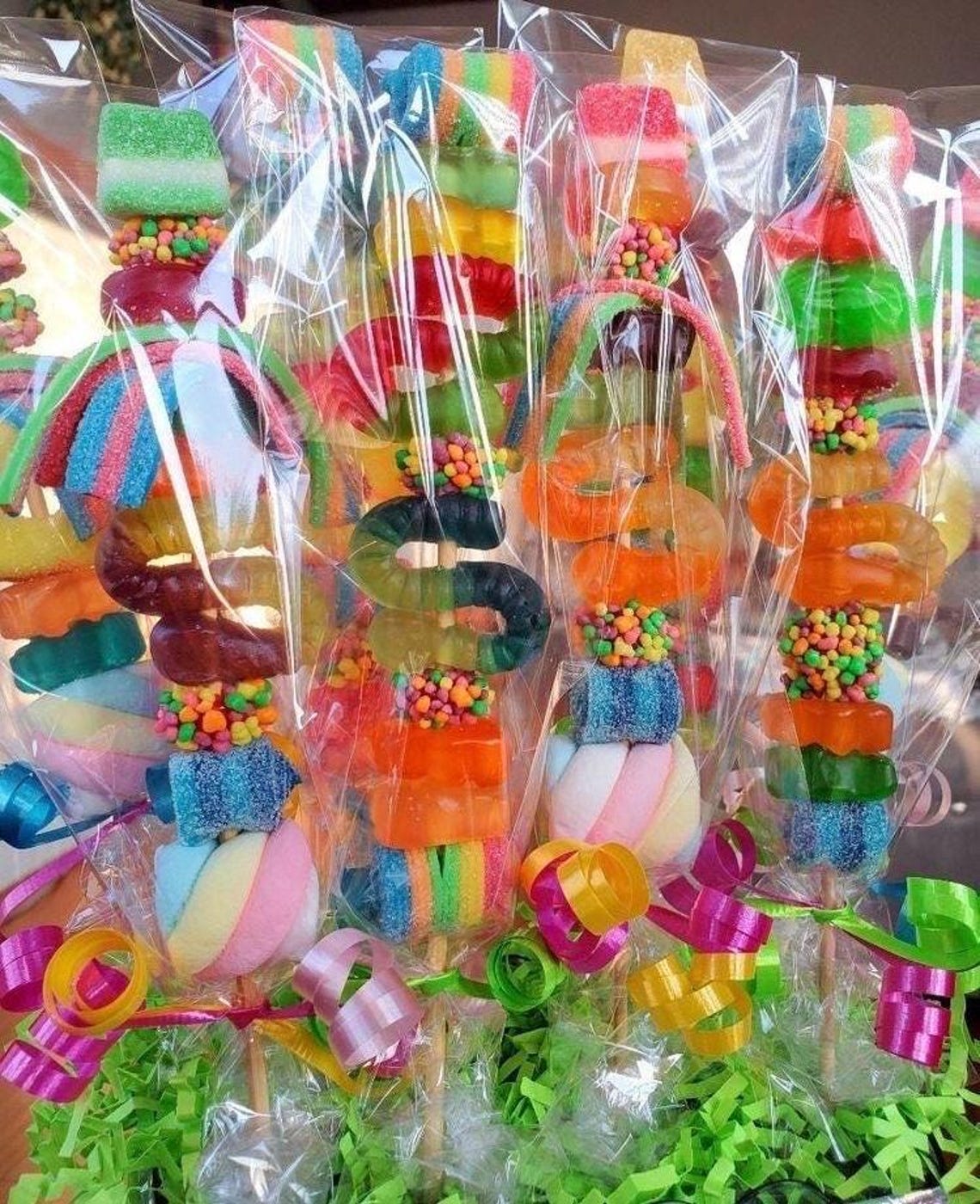 Kids Birthday Candy Kabobs Kids Birthday Party Favors, Kids Party Bags ...