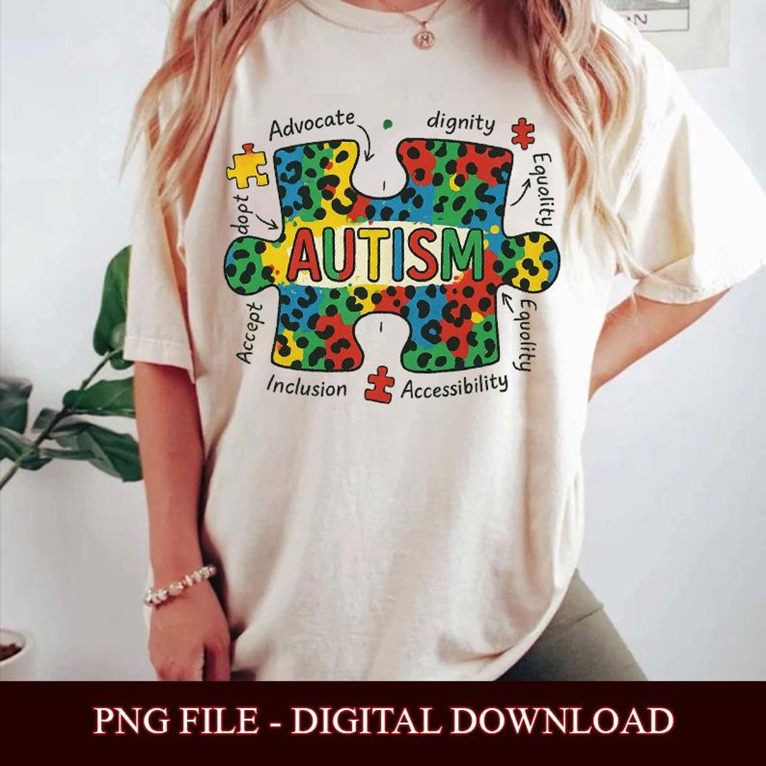 Autism Advocate Dignity Equality PNG, Autism Awareness Sublimation ...