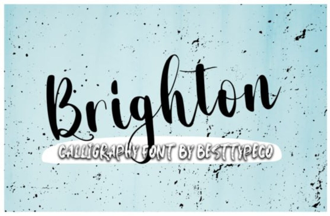 The Brighton Font, Handwritten Font, Branding Font, Casual Font, Script ...