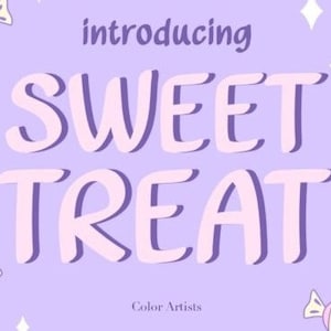 Sweet Treat Font, Note Font, Cute Font, School Font, Branding Font ...