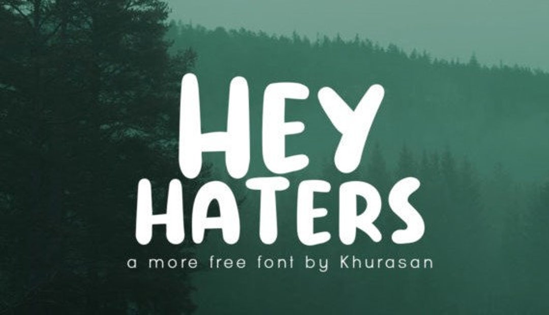 Hey Haters Font, Minimalist Font, Cricut Fonts, Casual Font, Modern ...
