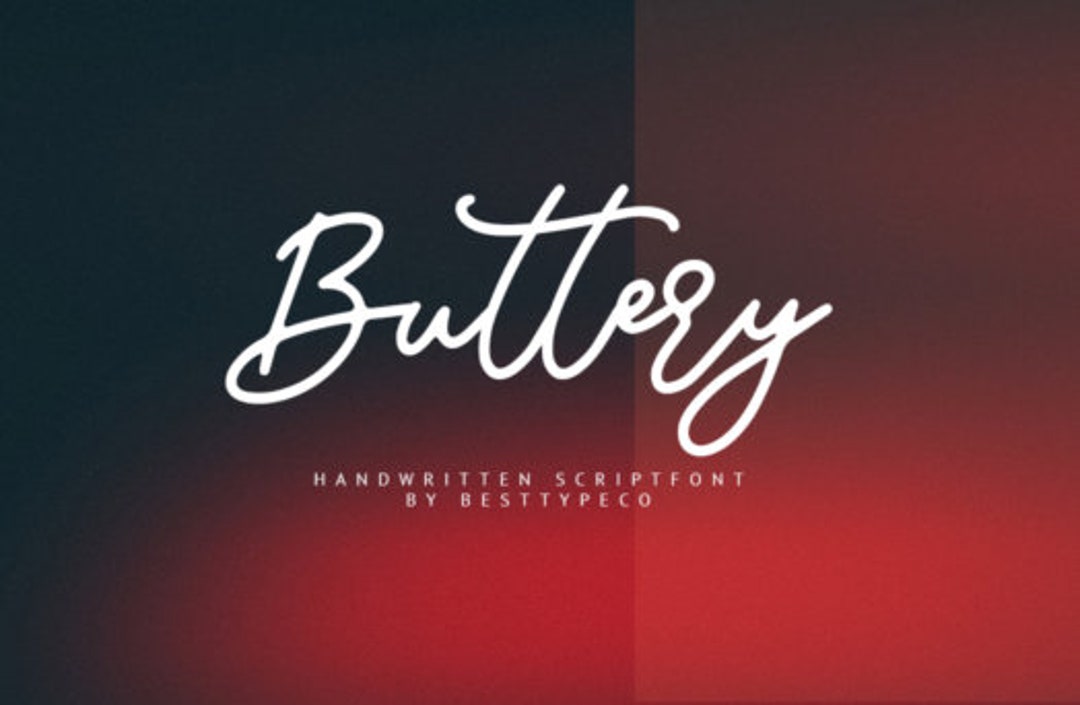 Buttery Font, Luxury Font, Cricut Font, Casual Font, Modern Font ...