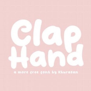 Clap Hand Font, Handwritten Font, Cricut Fonts, Casual Font, Modern ...