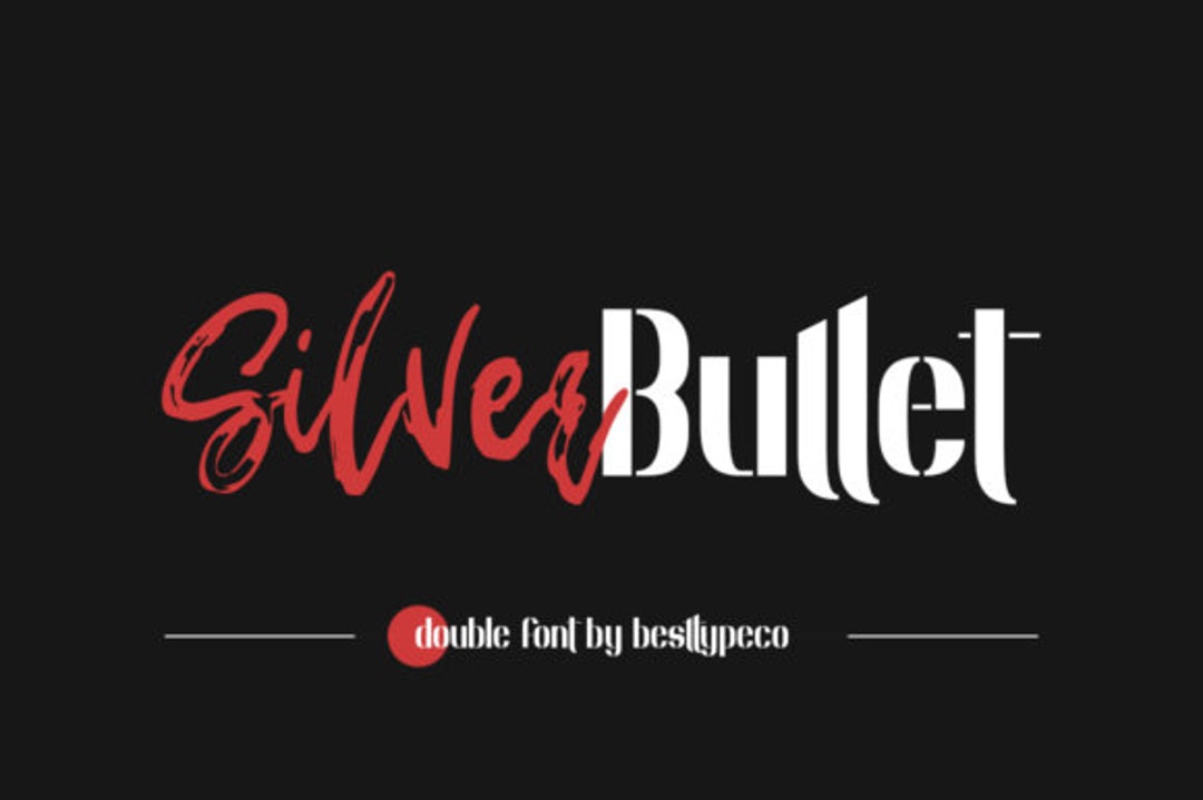 Silver Bullet Font, Calligraphy Font, Cricut Fonts, Casual Font, Modern ...
