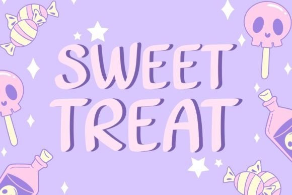 Sweet Treat Font, Note Font, Cute Font, School Font, Branding Font ...