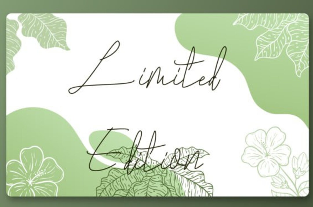 Limited Edition Font, Signature Font, Cricut Fonts, Casual Font, Modern ...
