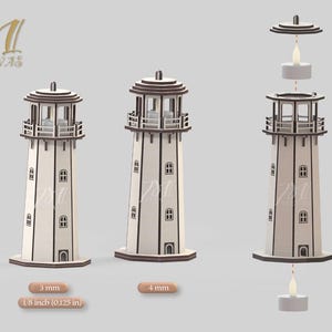 Lighthouse Laser Cut File - Digital Download - SVG - DXF - Lantern, 3D ...