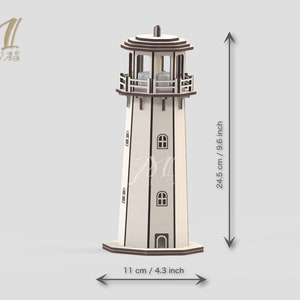 Lighthouse Laser Cut File - Digital Download - SVG - DXF - Lantern, 3D ...