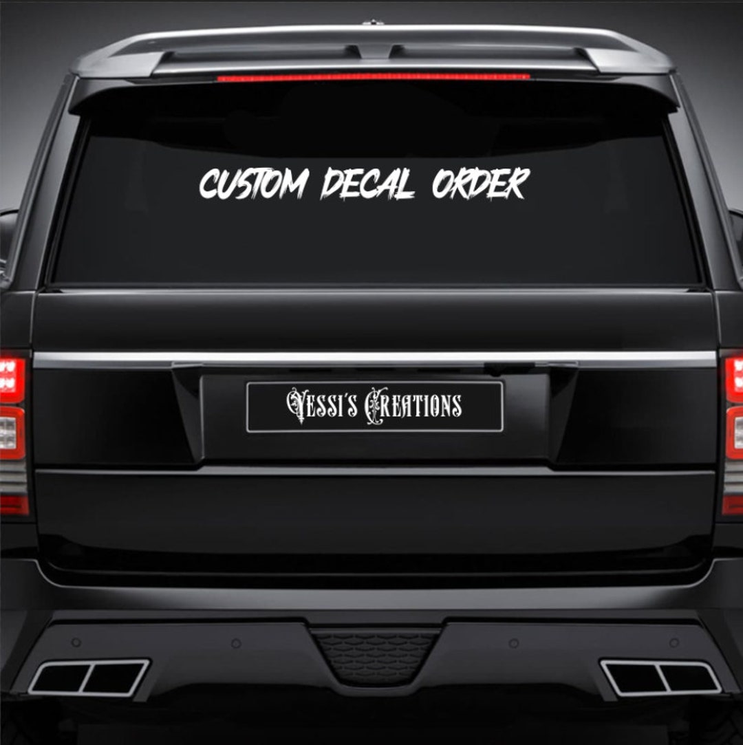 10x10 Custom Window Decals, Window Stickers, Tumbado Window Sticker ...