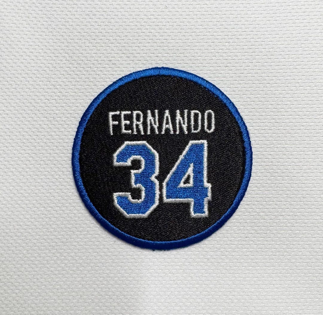Dodgers Fernando Valenzuela #34 Patch - 3"x3", Iron-on - Etsy