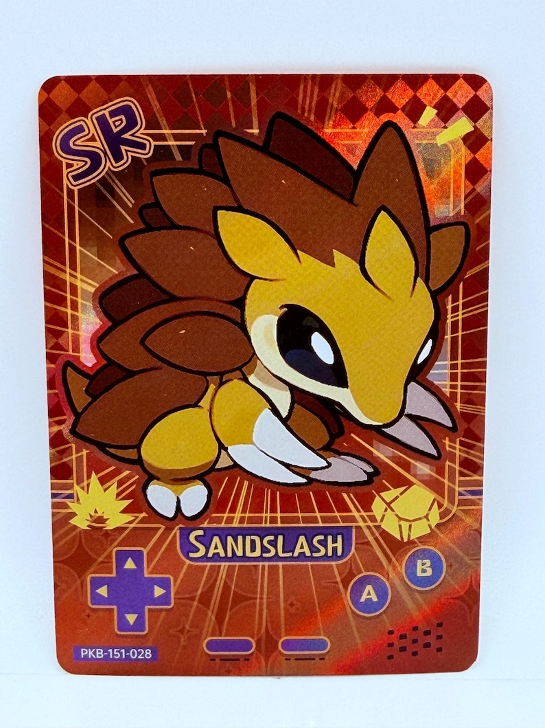 Pokemon Baby Sandslash DIY Doujin Kawaii Holo Art Card - Etsy